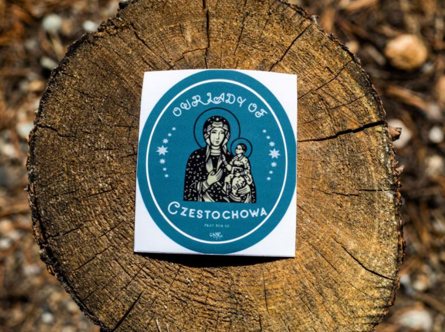 Our Lady of Czestochowa Sticker – Camp Wojtyla Trading Post